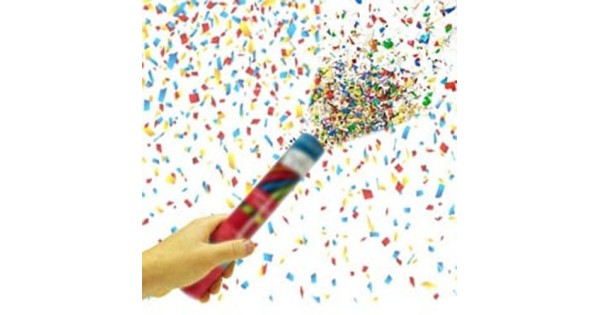 Confetti color tub cu presiune 100 cm